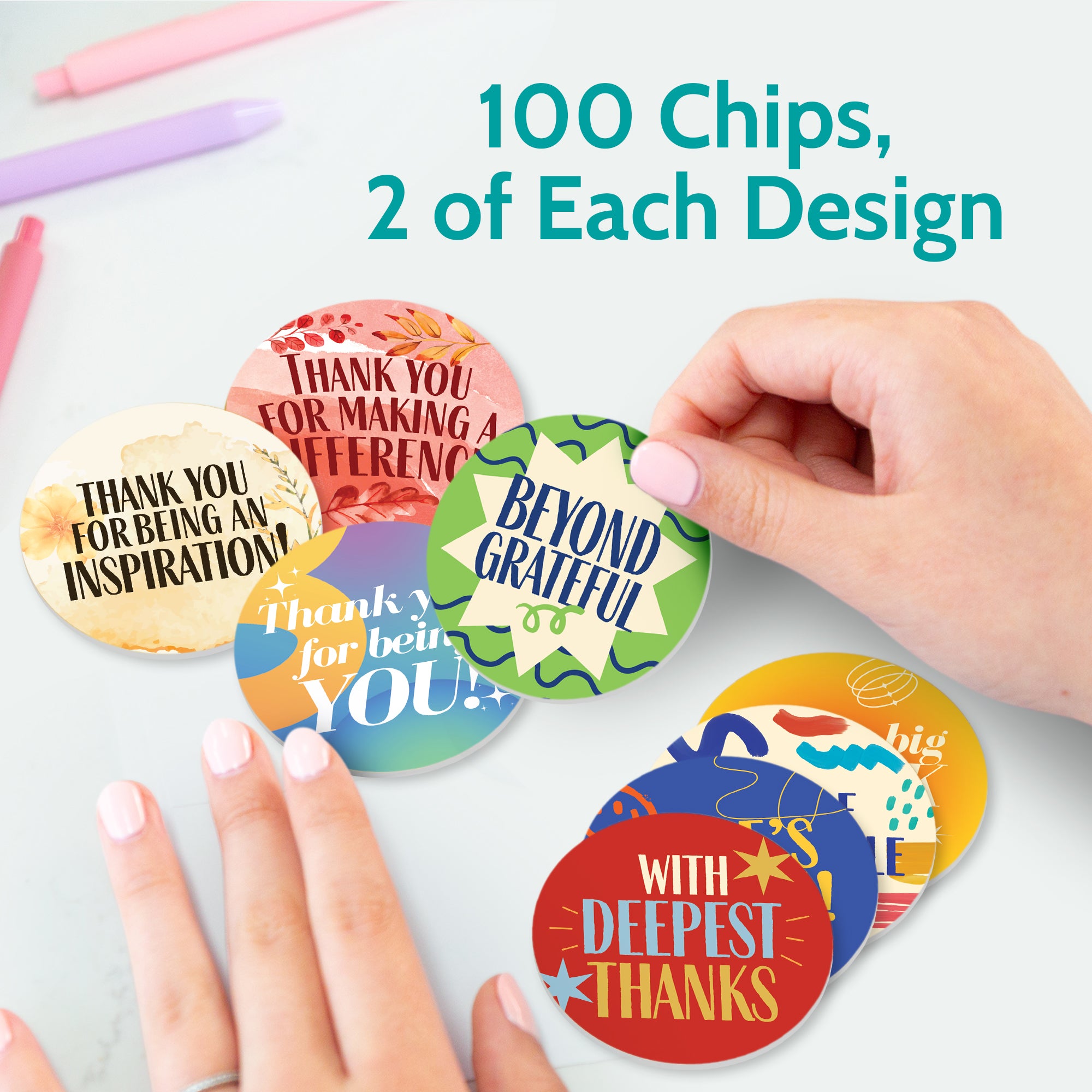 100 Mini Bulk Appreciation Gifts - Token of Appreciation Chips – T ...
